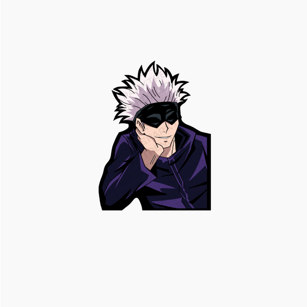 Six Eyes Leaning Sticker - SparkTrendz